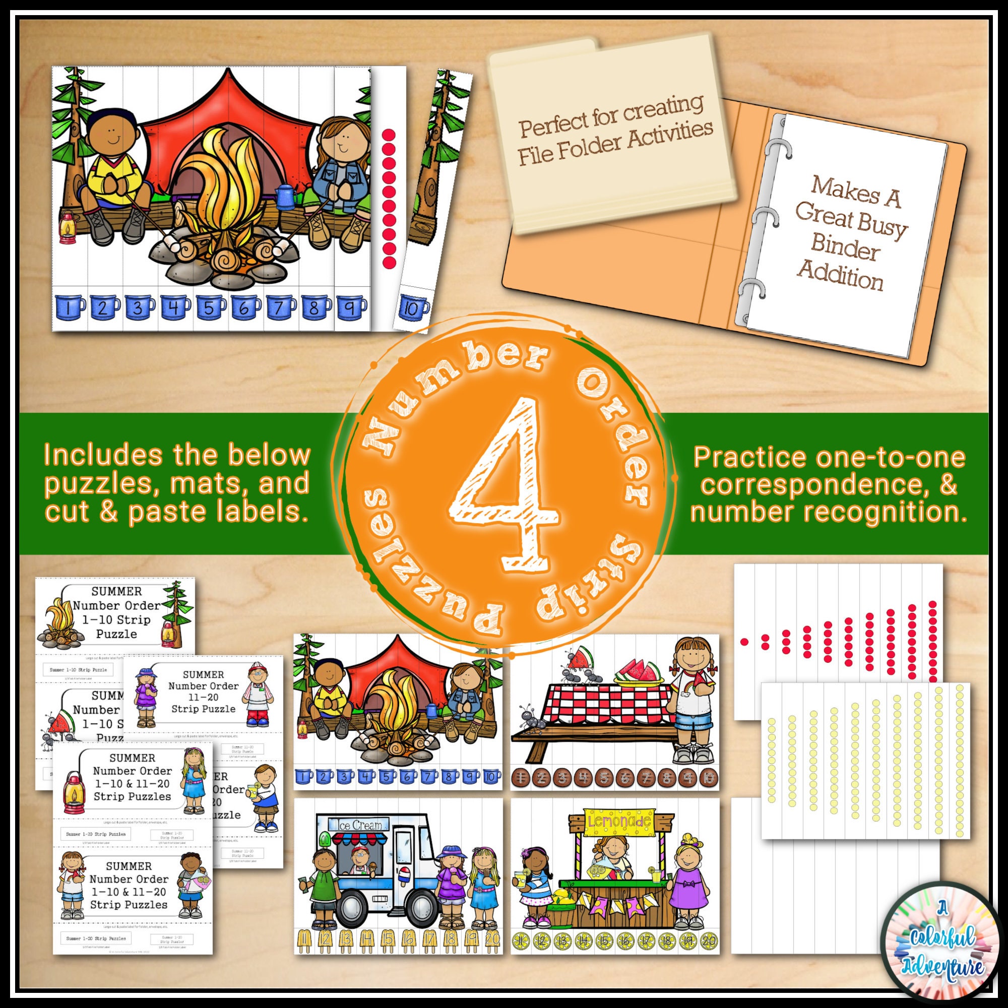 Summer Printables for Kids Interactive Educational Summer Preschool ...