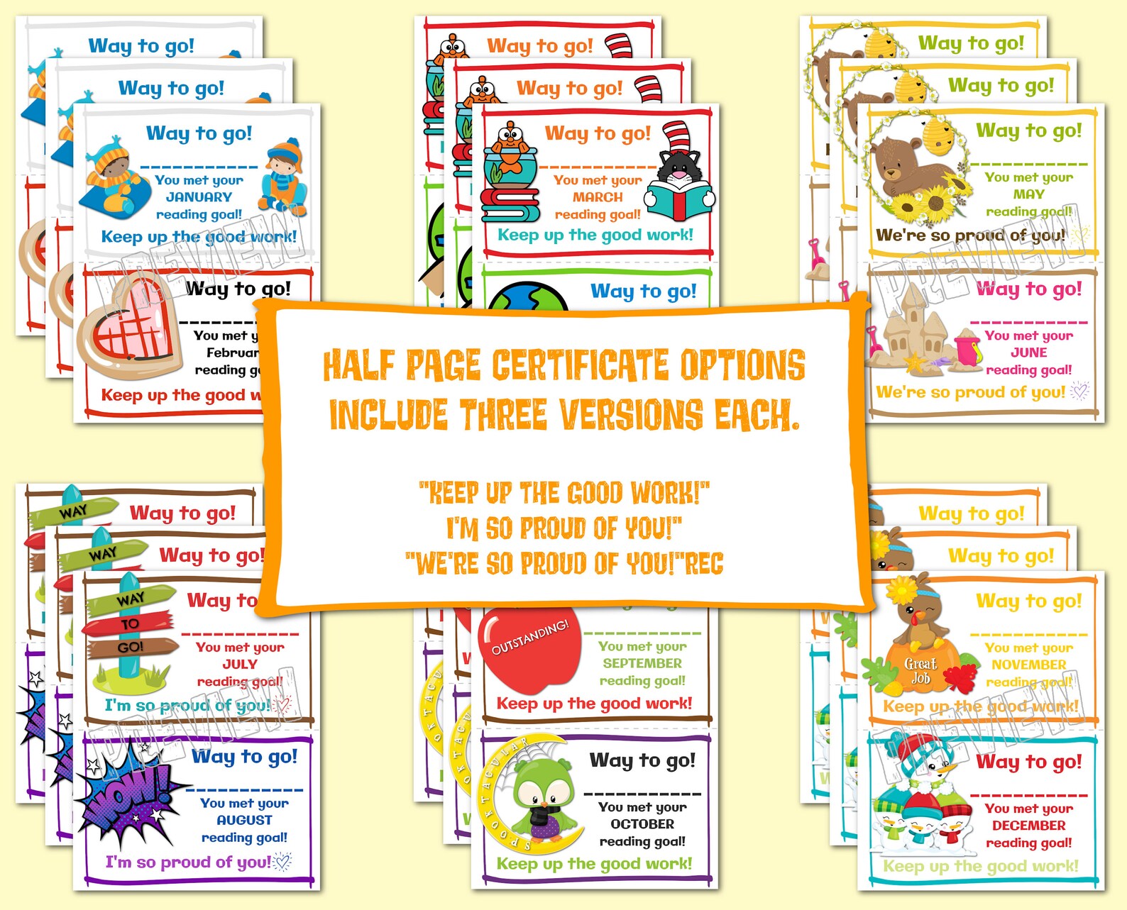 Kids Reading Logs, Reading Challenge, Reading Award Certificates ...