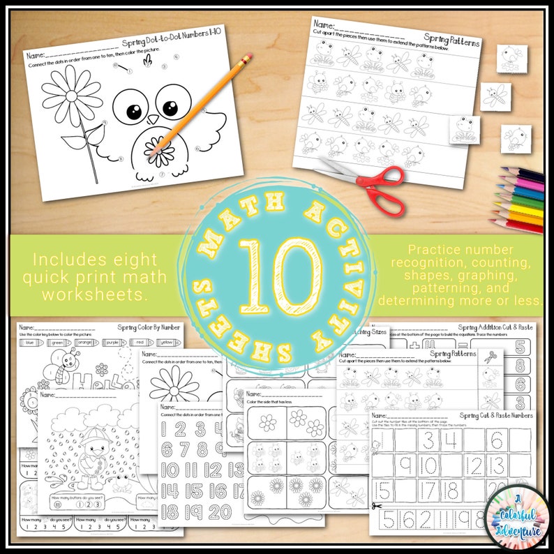 Spring Printables for Kids - Interactive Educational Spring Preschool ...