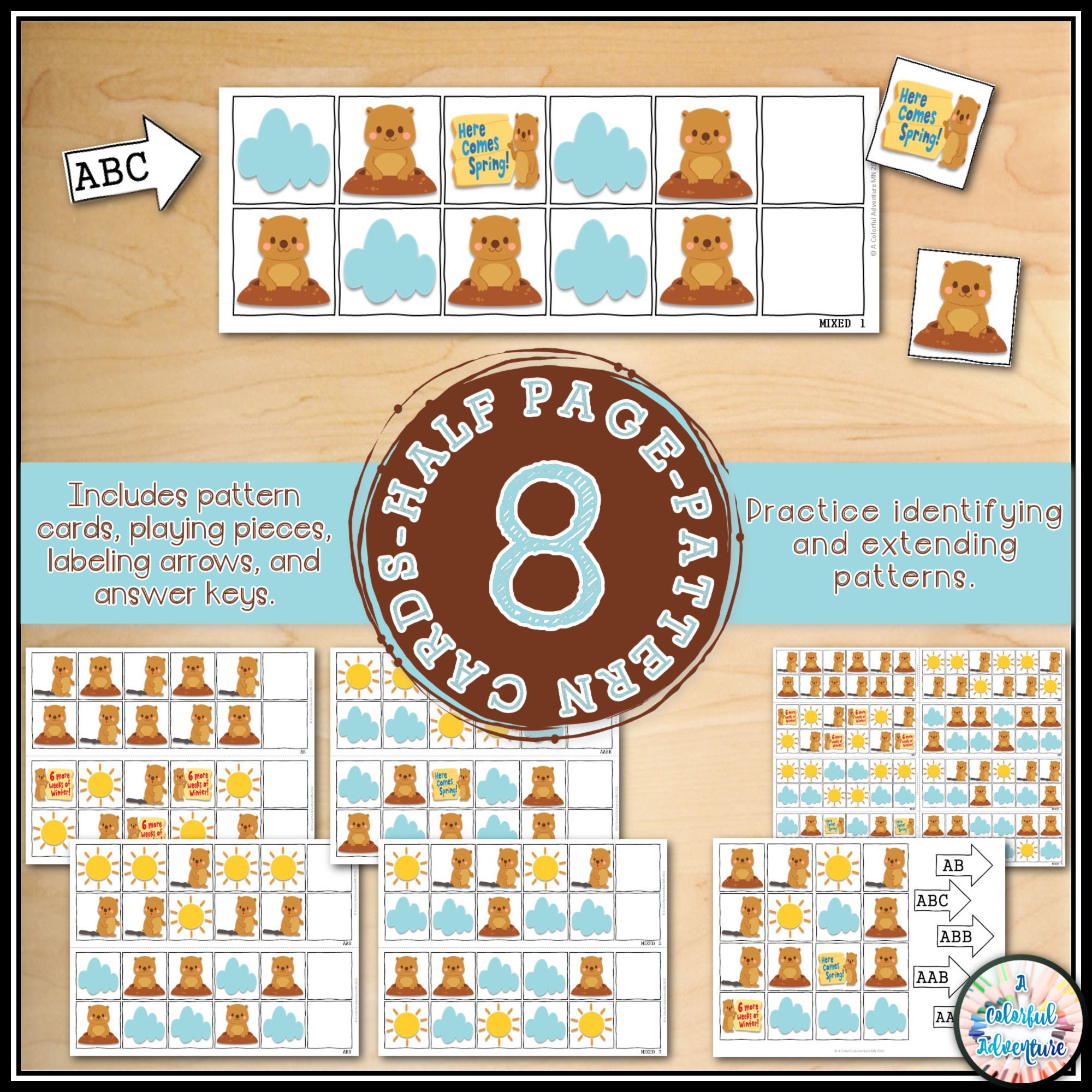 Groundhog Day Activity Bundle: Preschool & Kindergarten Printables ...