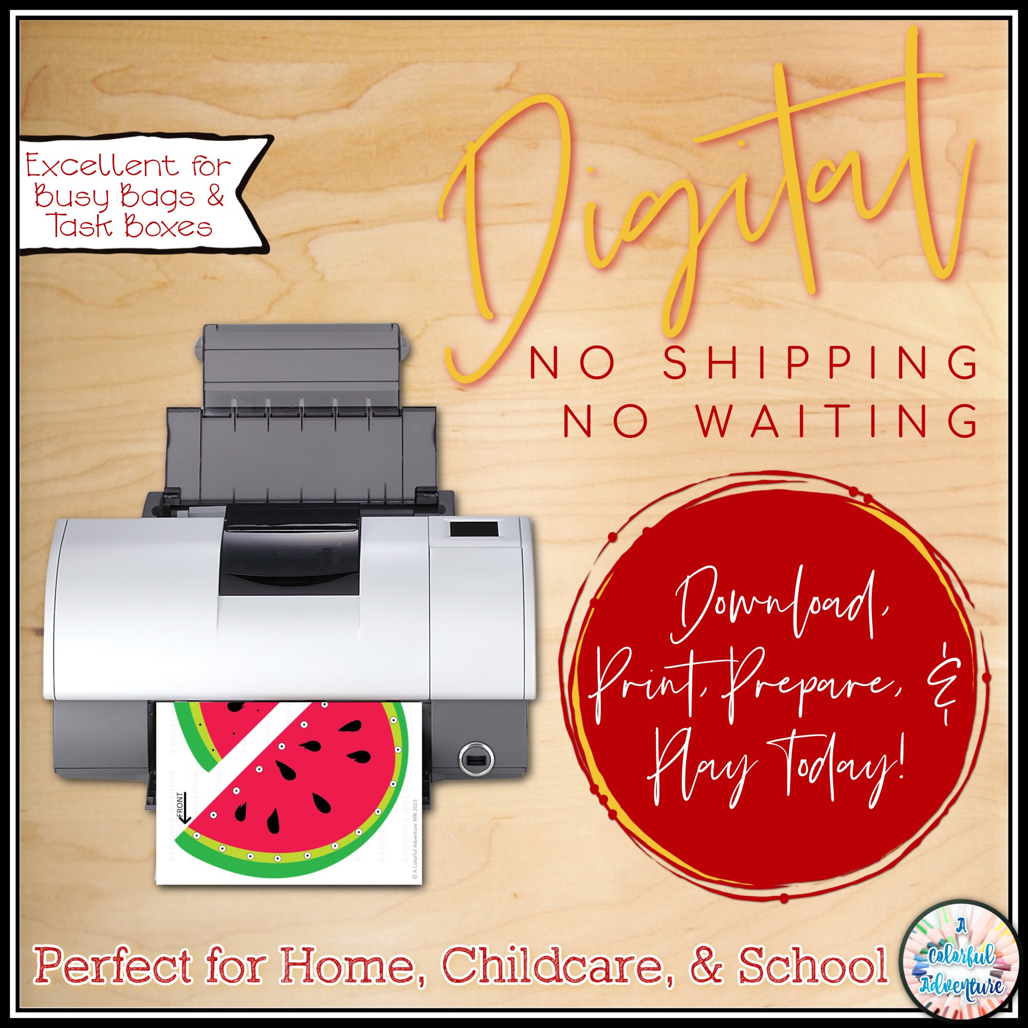 Summer Lacing Cards: Fine Motor Activity, Preschool Printable (digital ...