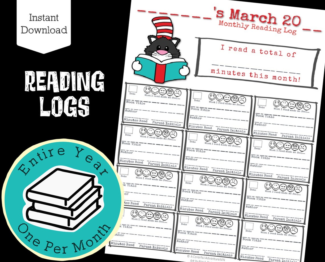 Kids Reading Logs, Reading Challenge, Reading Award Certificates ...
