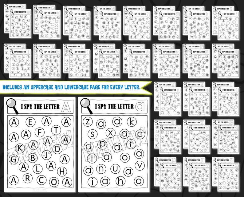Alphabet I Spy | Educational Printable | Letter Recognition Activity ...