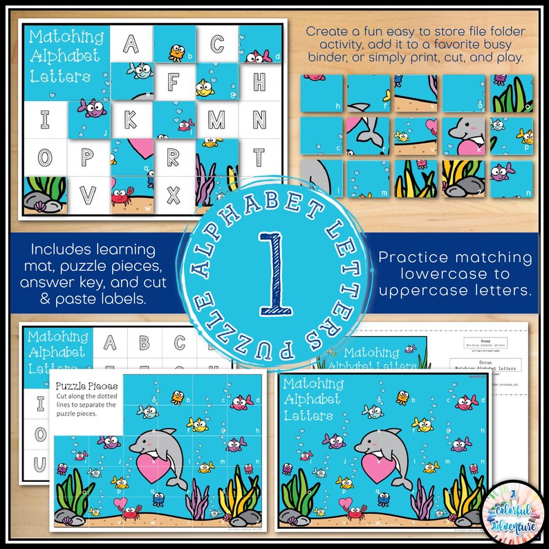 Under the Sea Ocean Themed Preschool Printable Activities for Kids ...