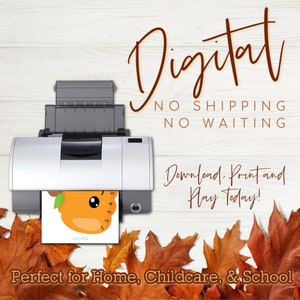 Fall Pumpkin Number Sense Printable: Preschool Counting Activity ...