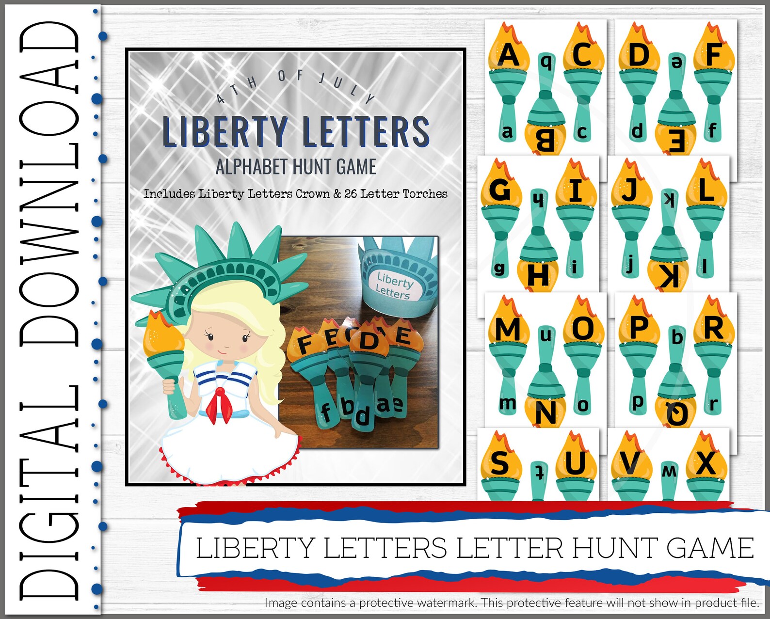 Patriotic 4th of July Activity Bundle Summer Printables for - Etsy