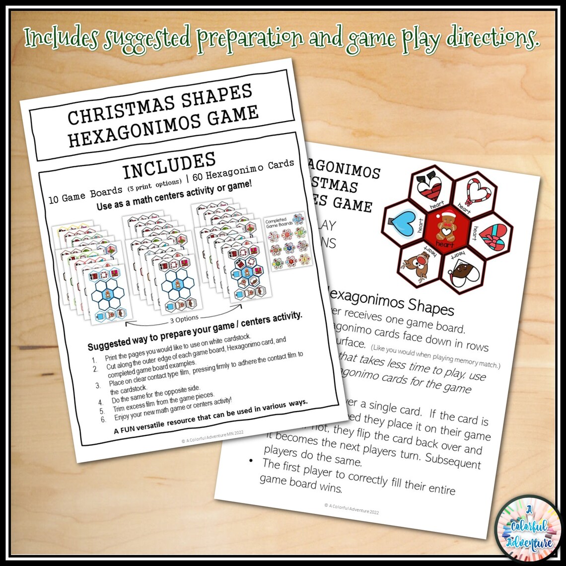 Christmas Preschool Printable Shapes Sorting Activity and Game, 2D ...