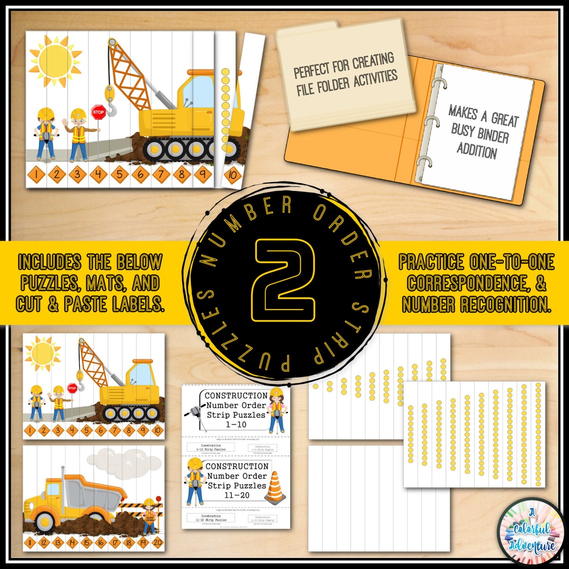 Heavy Equipment Construction Printables for Kids, Math and Literacy ...