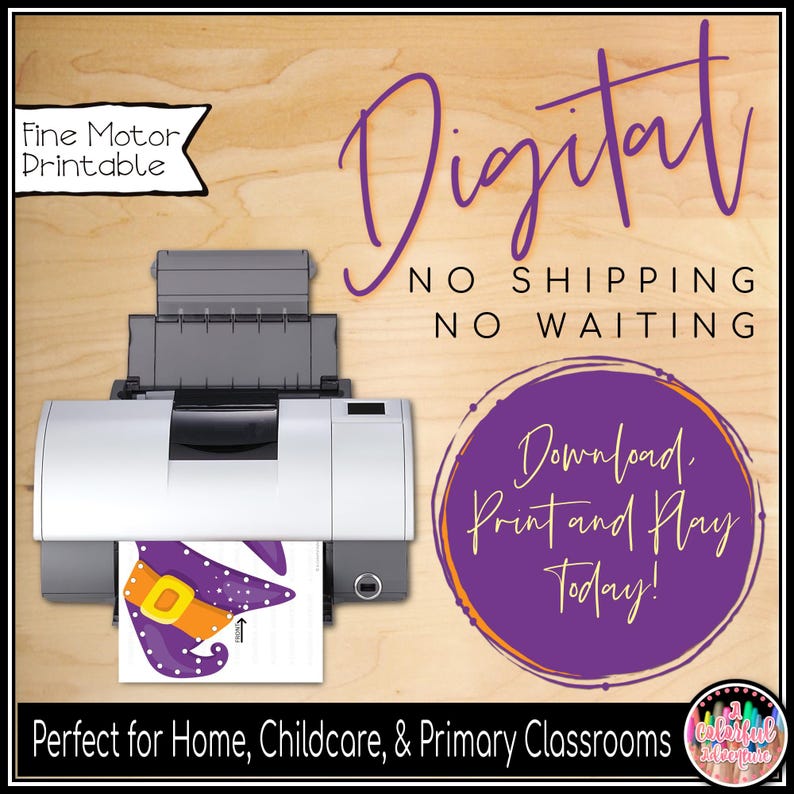 Halloween Lacing Cards: Fine Motor Skills Activity Includes 10 Double ...