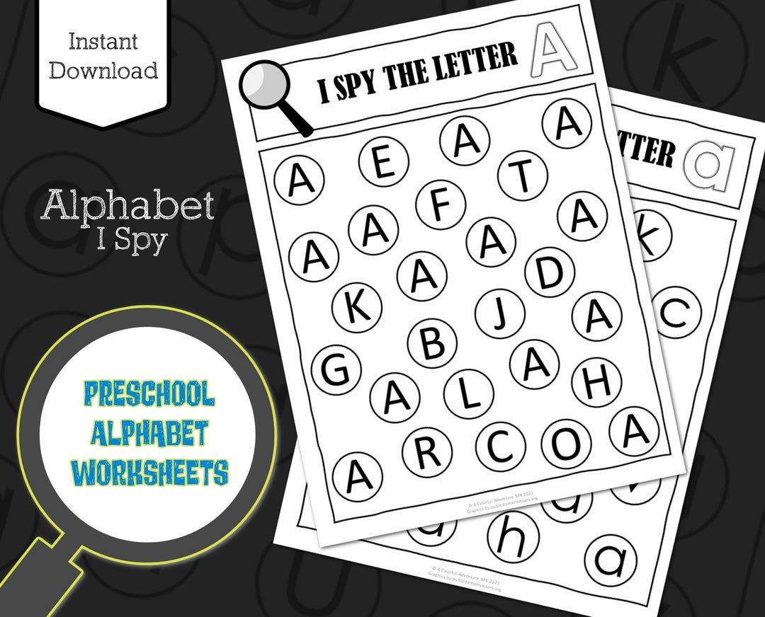 Alphabet I Spy | Educational Printable | Letter Recognition Activity ...