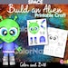 Build an Alien Printable Craft Outer Space Coloring Pages - Etsy