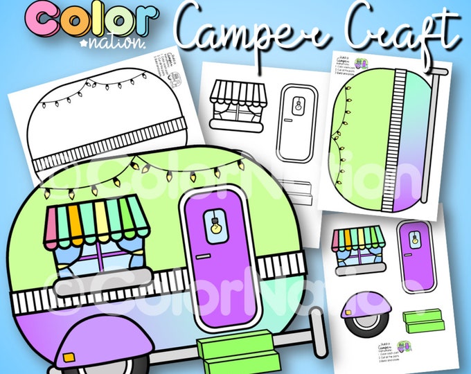 Happy Campers - Library Bulletin Board Kit - Etsy Canada