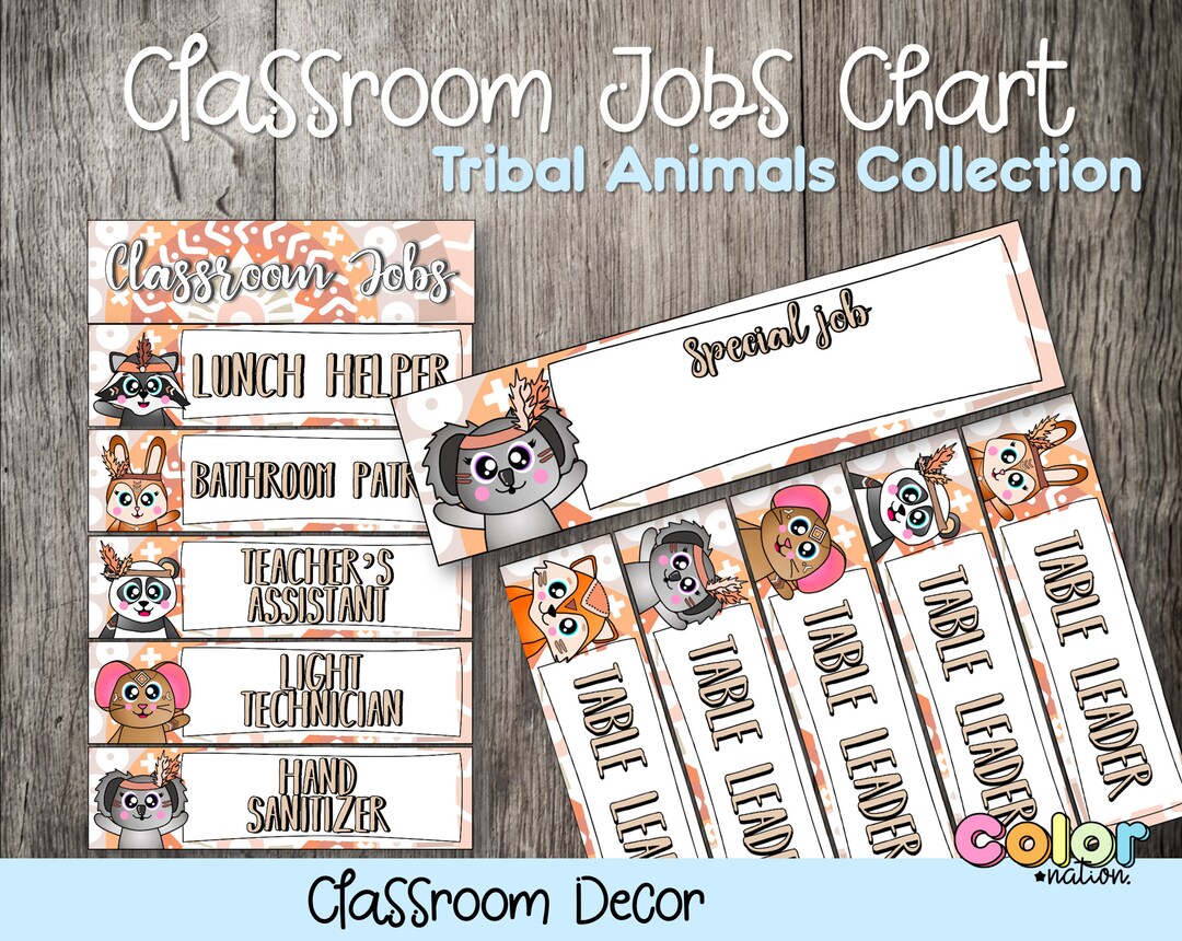 Classroom Jobs Chart Classroom Jobs Display Back to School Classroom ...