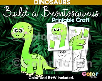 Build a Triceratops Craft Dinosaur Craft Prehistoric Activities - Etsy
