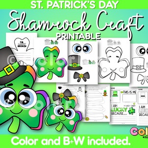 Shamrock Craft, Clover Craft, March Craftivity St. Patrick's Day ...