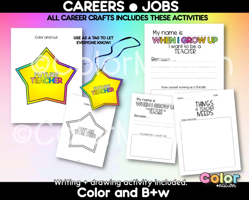 Build a Chef Printable Craft - Career Day Activities - Community ...