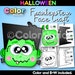 Frankenstein Face Craft | Halloween Bulletin Board | October Activities ...
