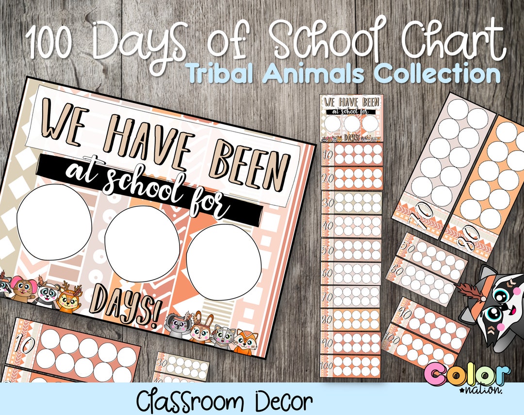 100 Days of School Chart | 100 Days Display - Bulletin Board 100 Days ...