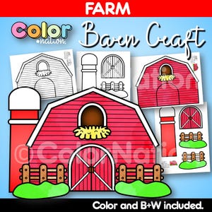 Farm Animals Crafts Bundle Bulletin Board Farm Theme Activities ...