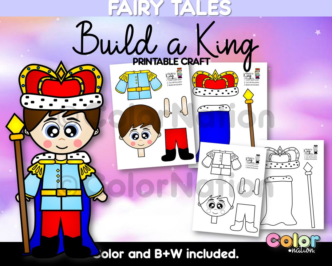 Build a King Craft - Fairy Tale Activities - Storytelling Craft ...