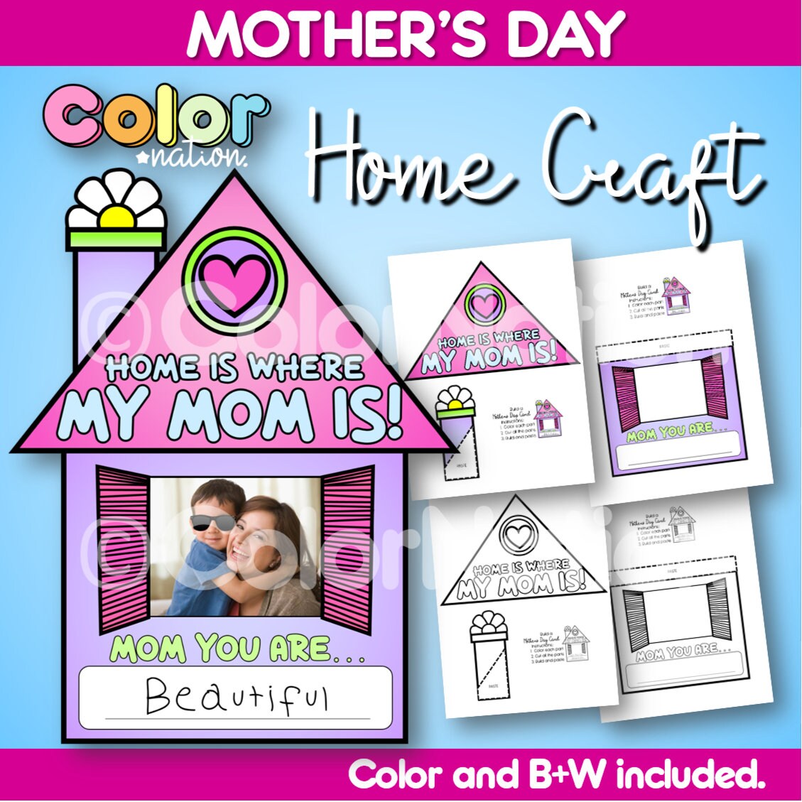 Mother's Day Crafts and Cards BUNDLE Flower Pot Mothers Day Gift Ideas ...