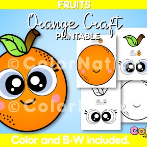 Orange Craft | Fruit Craft Activities | Food Groups | Summer Activities ...