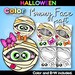 Mummy Face Craft | Halloween Bulletin Board | October Kindergarten ...