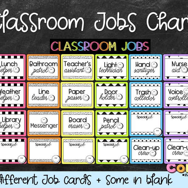 Classroom Jobs Chart - Etsy
