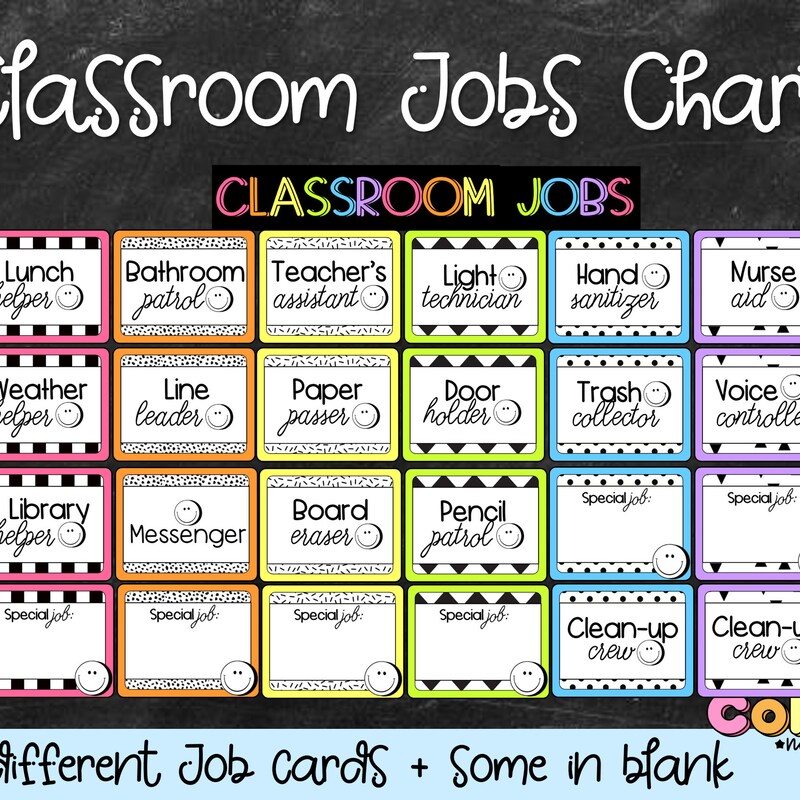 Classroom Jobs Chart - Etsy