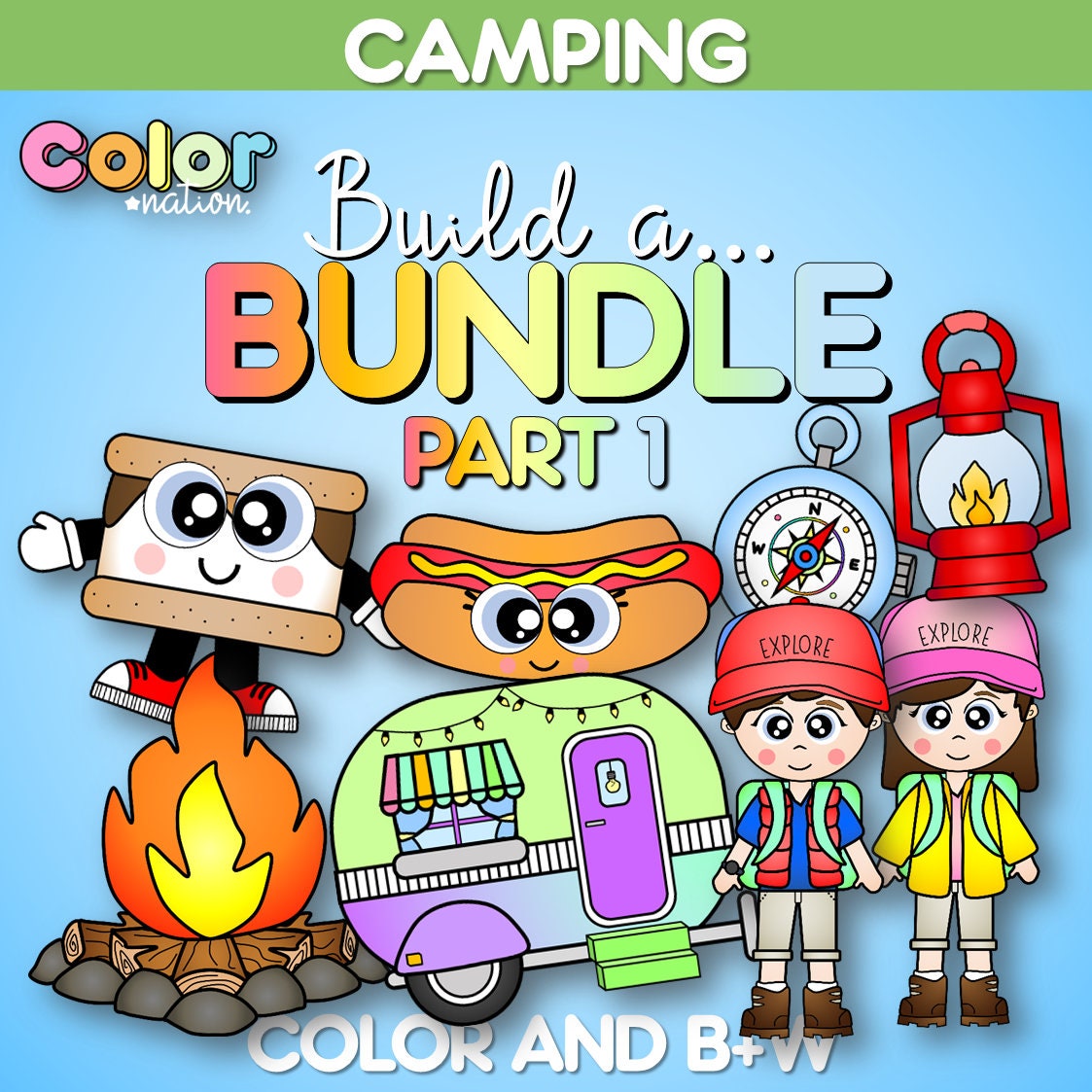 Camping Crafts Bundle PART 1 | Camping Theme Activities | Summer ...