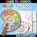 Back to School Paint Palette Name Craft Kindergarten Bulletin Board ...