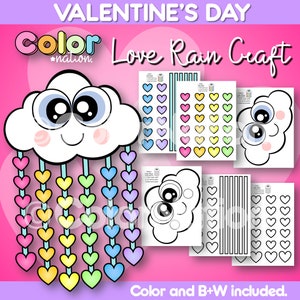 Valentine's Day, Raining Love Cloud, February Activities, Bulletin ...