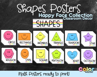 2D Shapes, Shapes Flashcards, Geometric Shapes Flash Cards, Digital ...
