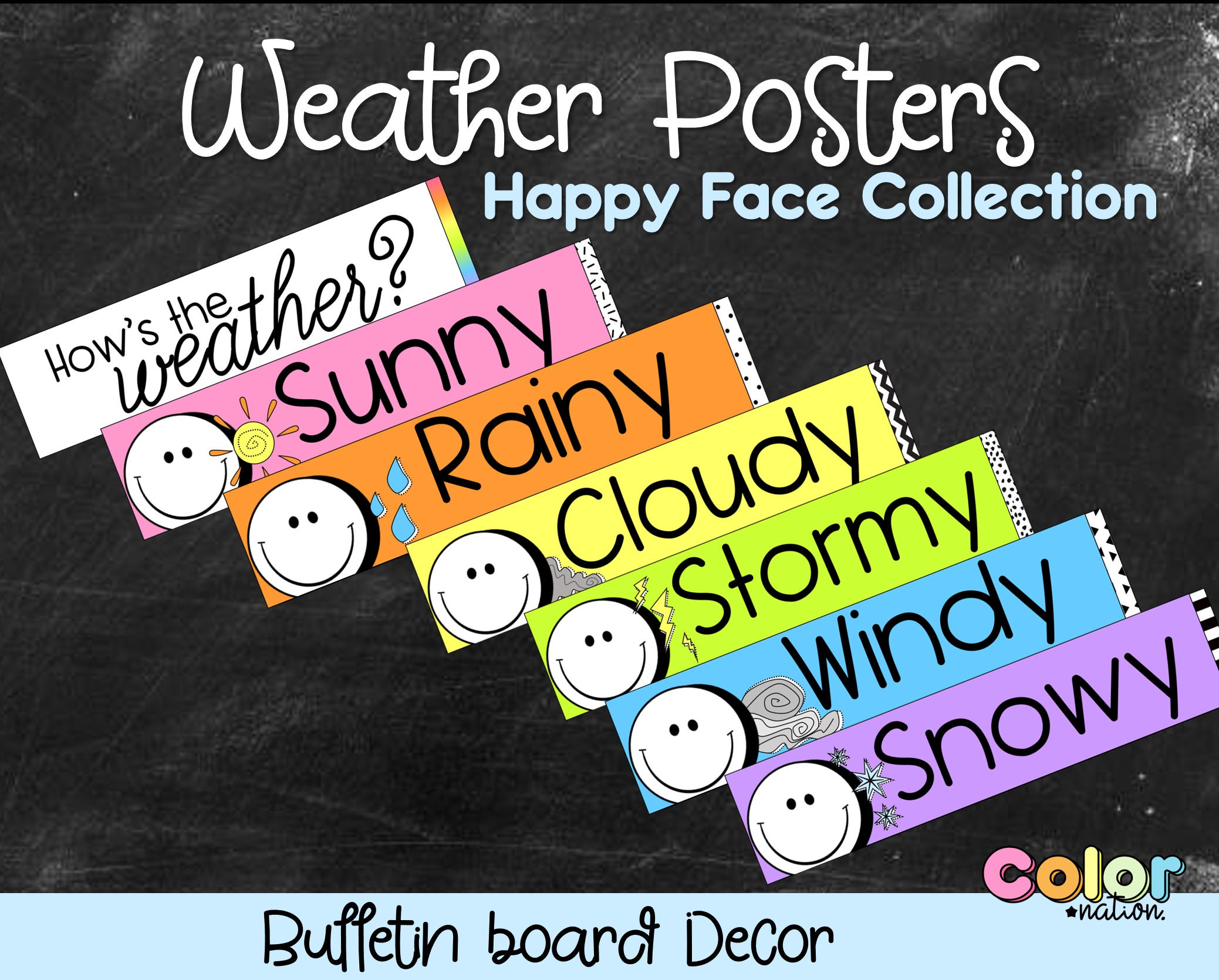 Weather Posters | Classroom Posters | Educational Posters | Preschool ...