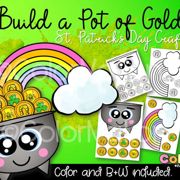 Pot of Gold Rainbow - Etsy