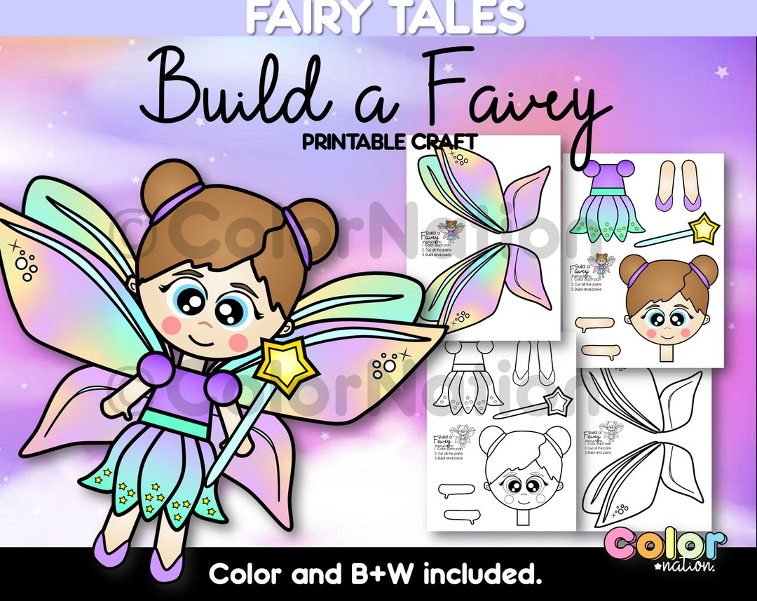 Build a Fairy Craft: Storytelling Activity (PDF Pattern) - Etsy