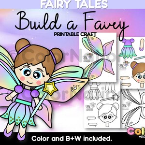 Build a Fairy Craft: Storytelling Activity (PDF Pattern) - Etsy