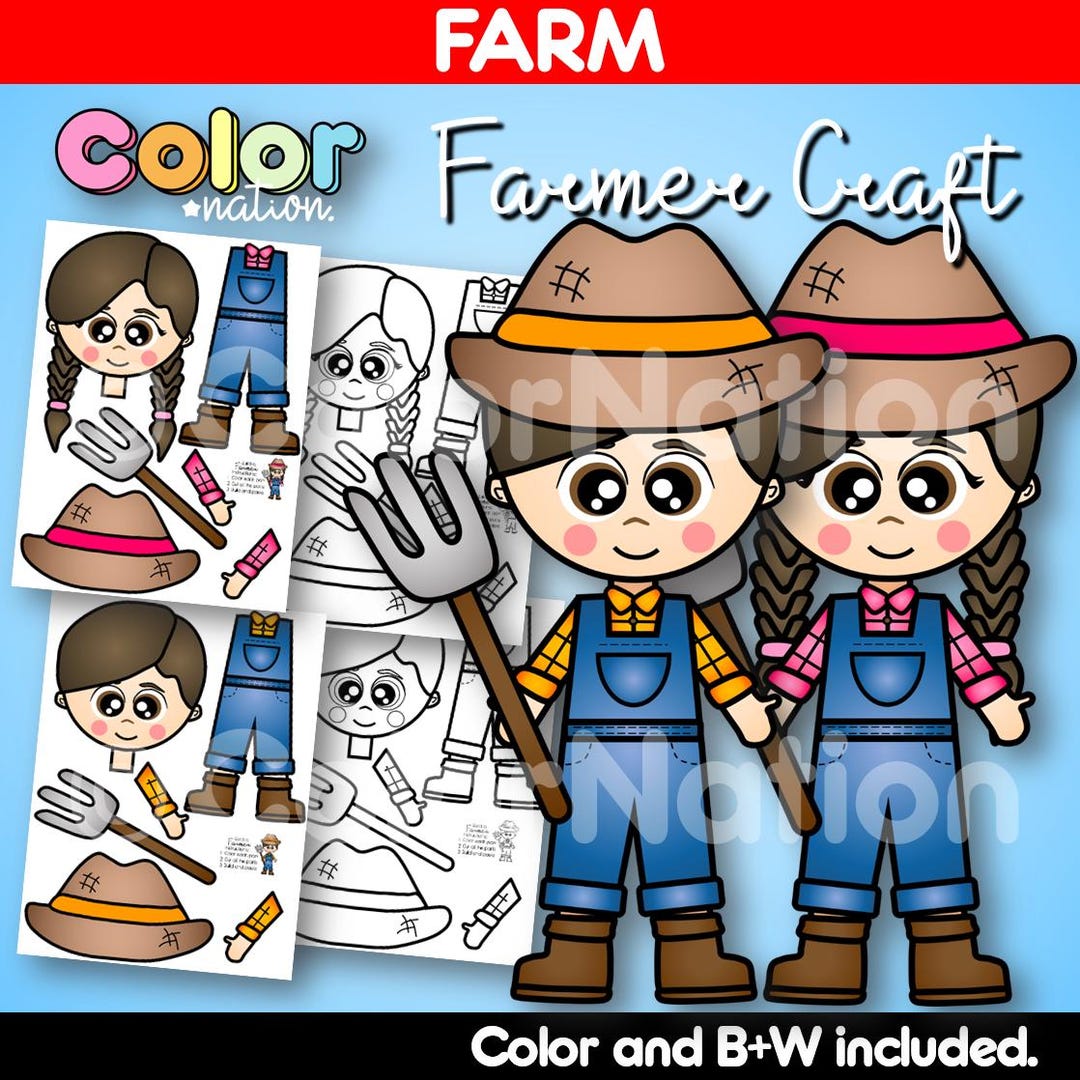 Farmer Craft Community Helpers Old Macdonald Had a Farm Bulletin Board ...