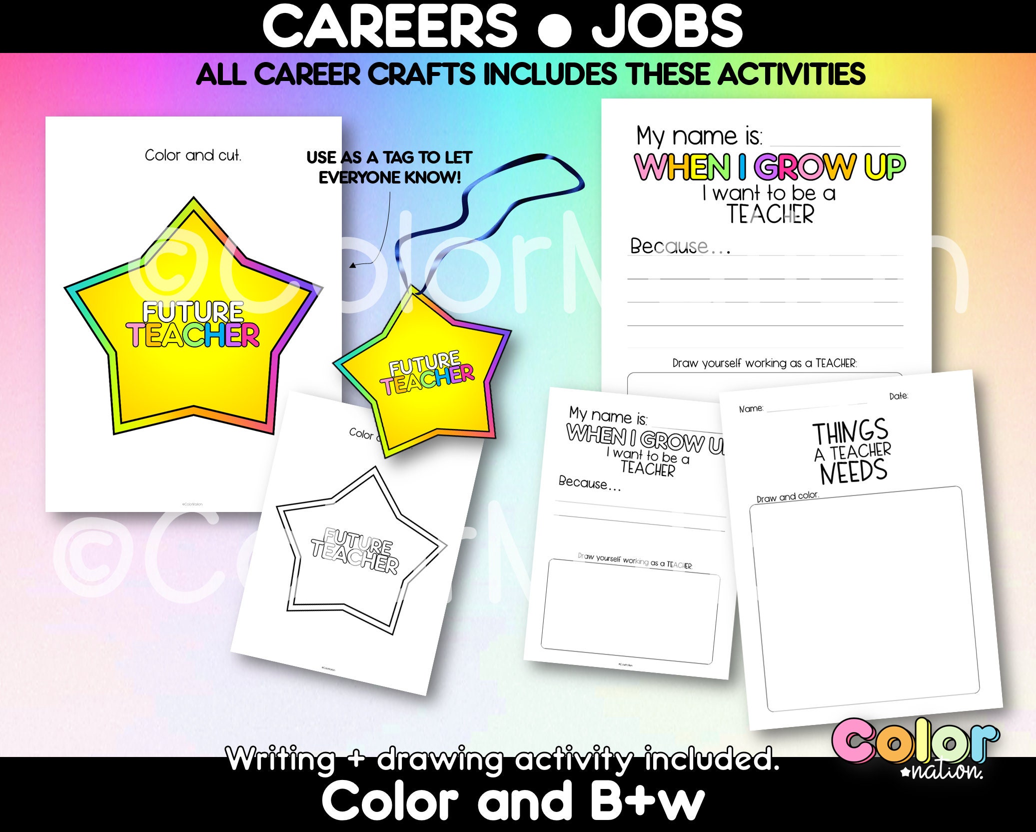 Build a Nurse Printable Craft - Career Day Activities - Community ...