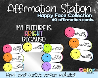 Affirmation Station Mirror Classroom Decor Student Affirmations ...