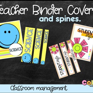 EDITABLE Teacher Binder Covers and Spines | Classroom Management ...