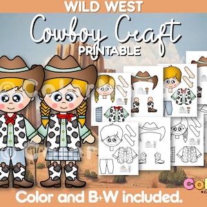 Cowboy and Cowgirl Craft | Wild West Activities | Western Craft | Rodeo ...