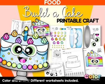 Build a Burger Printable Craft - Food Craft - Chef for a Day - Summer ...