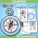 Compass Craft | Camping Day Theme Activities | Summer Bulletin Board - Etsy
