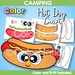 Hot Dog Craft | Camping Day Theme Activities | Summer Bulletin Board ...