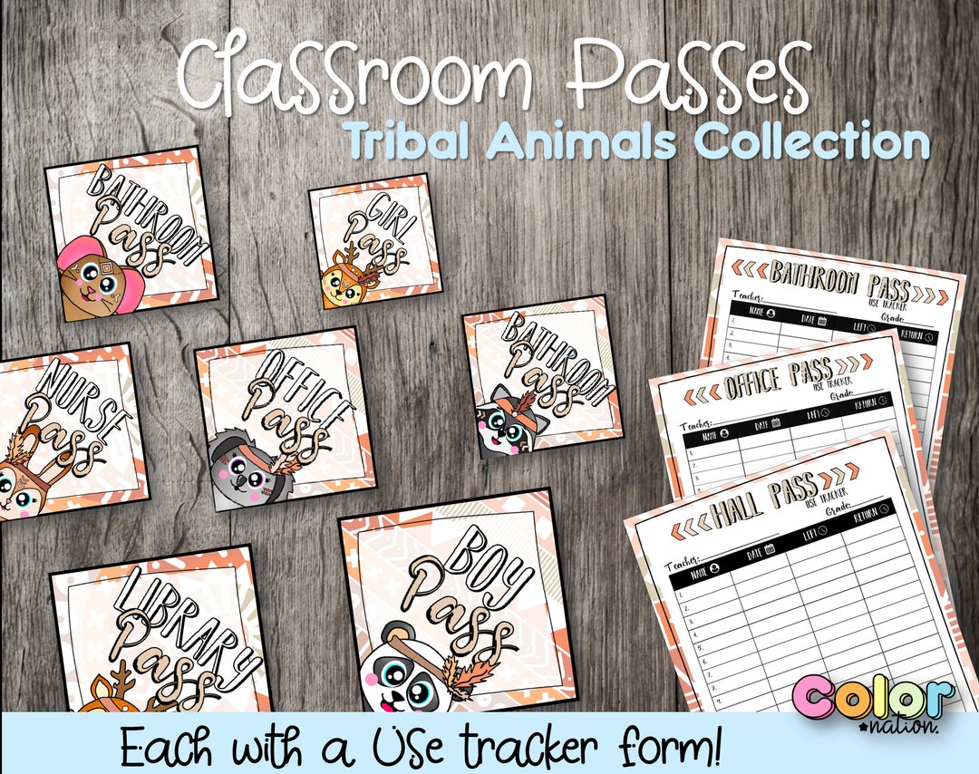 Classroom Passes Use Tracker Forms Back to School Classroom ...