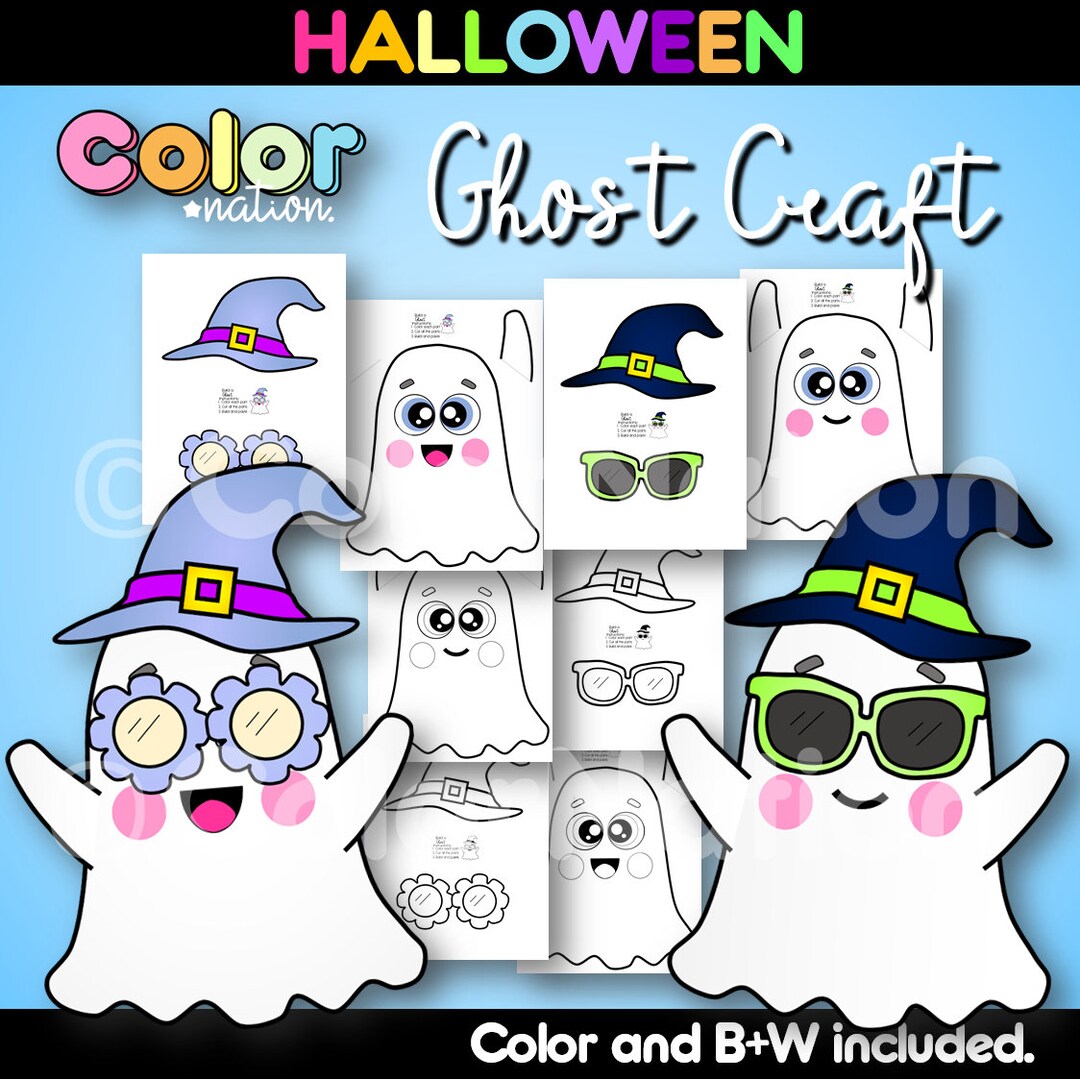 Ghost Craft | Halloween Bulletin Board | October Kindergarten ...