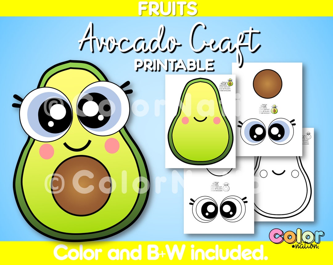 Avocado Craft Fruits Activities Food Groups Summer Activities Tropical ...