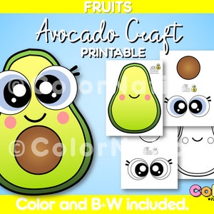 Avocado Craft Fruits Activities Food Groups Summer Activities Tropical ...