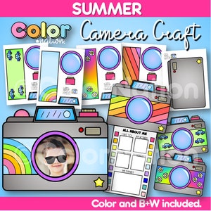 Camera Summer Craft - All About Me - Bulletin Board Activities Back to ...